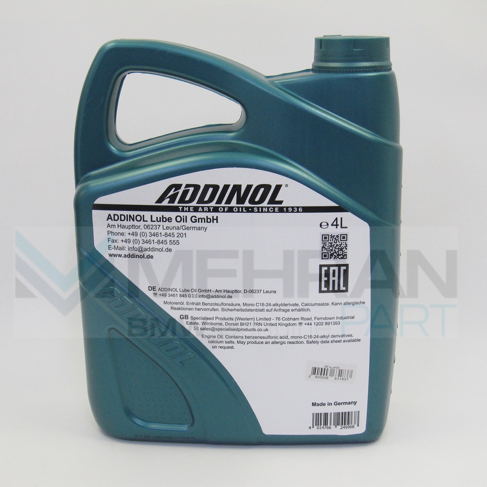 خرید روغن موتور ادینول ADDINOL 10W40 4L - استعلام قیمت روغن موتور ادینول ADDINOL 10W40 4L BMW ...